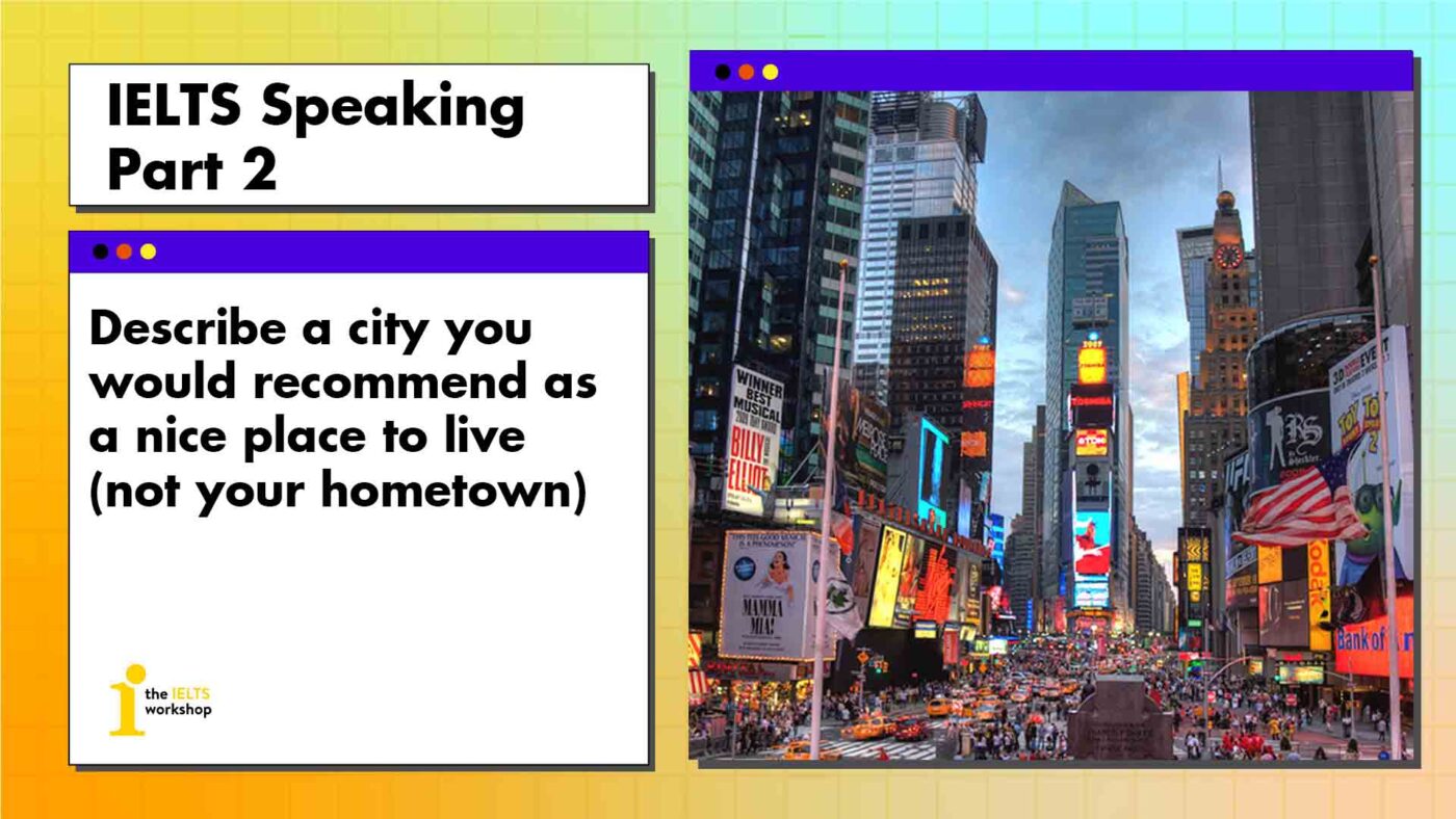 Describe a city you would recommend as a nice place to live