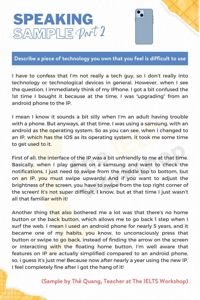 Describe a piece of technology you own that you feel is difficult to ...