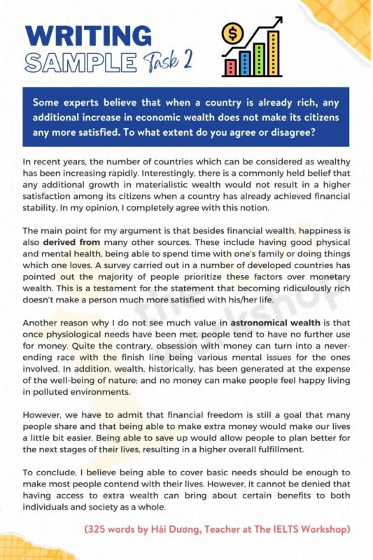 Topic Economic Wealth Ielts Writing Task 2 Bã I Máº U Tá Vá Ng
