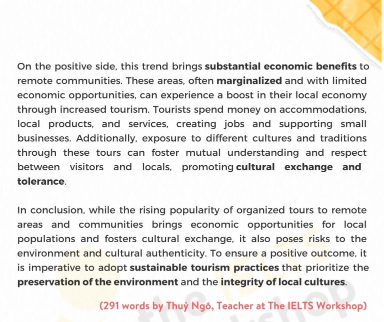 Bài mẫu và từ vựng chủ đề Travel IELTS Writing Task 2