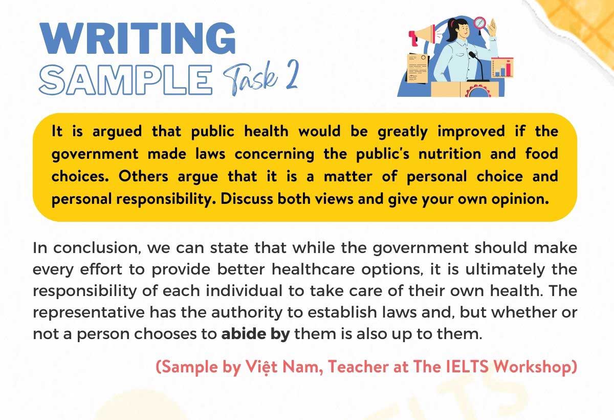 Topic: Public Health IELTS Writing Task 2: Bài mẫu, Từ vựng
