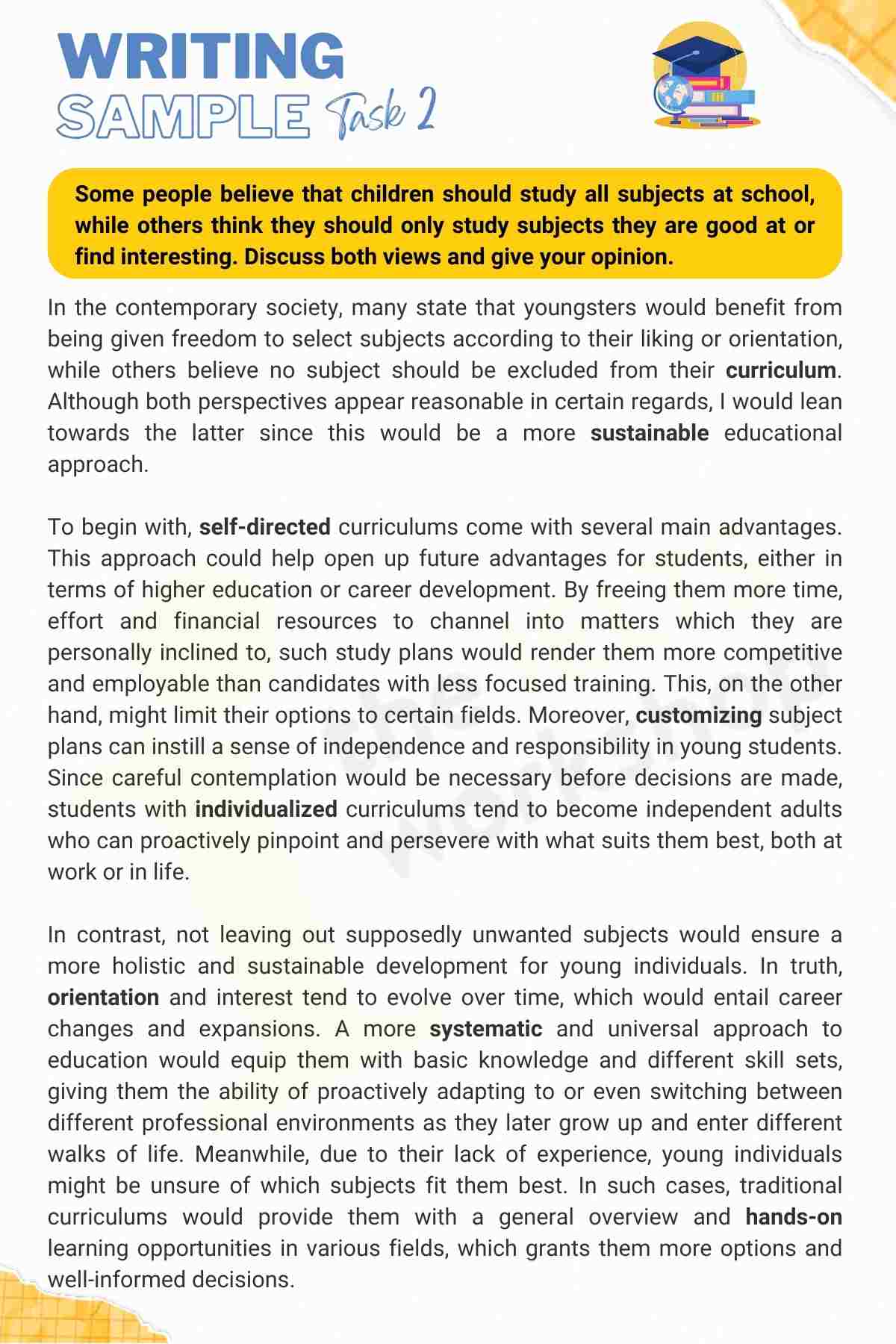 Topic: Education IELTS Writing Task 2: Bài mẫu, Từ vựng,...