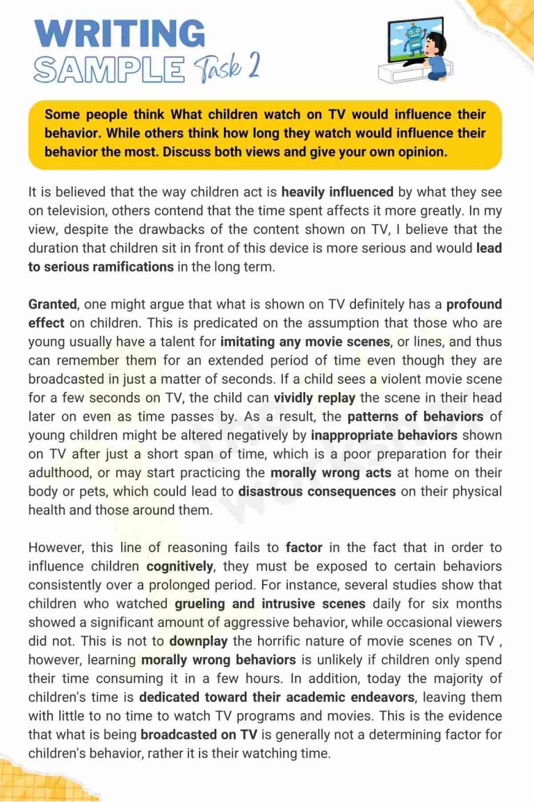 Topic: Television IELTS Writing Task 2: Bài mẫu, từ vựng,...