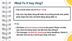 Mind to V hay Ving? Giải mã cách dùng cấu trúc Mind dễ hiểu