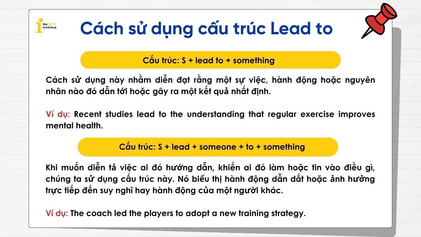 Lead to là gì? Cấu trúc Lead to, cách sử dụng và bài tập
