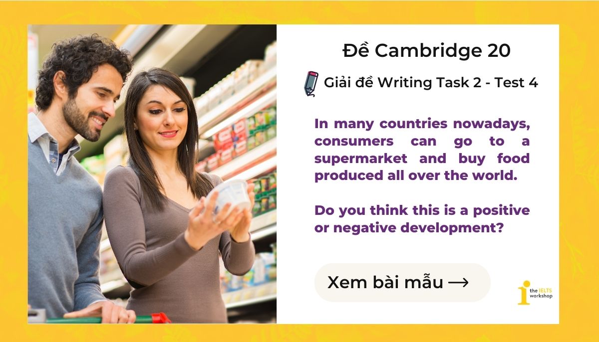 Buy food produced all over the world | IELTS Writing Task 2