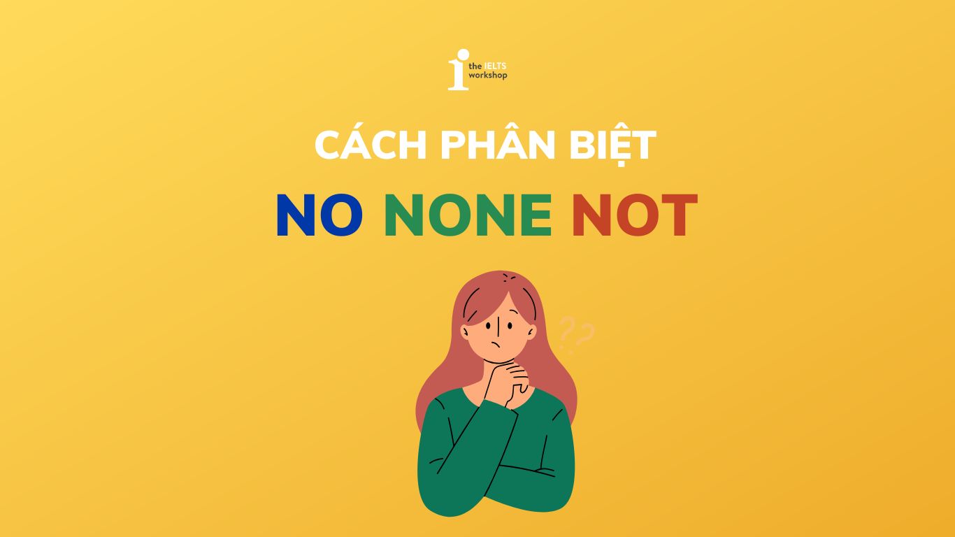 Cách phân biệt No None Note trong tiếng Anh dễ hiểu nhất