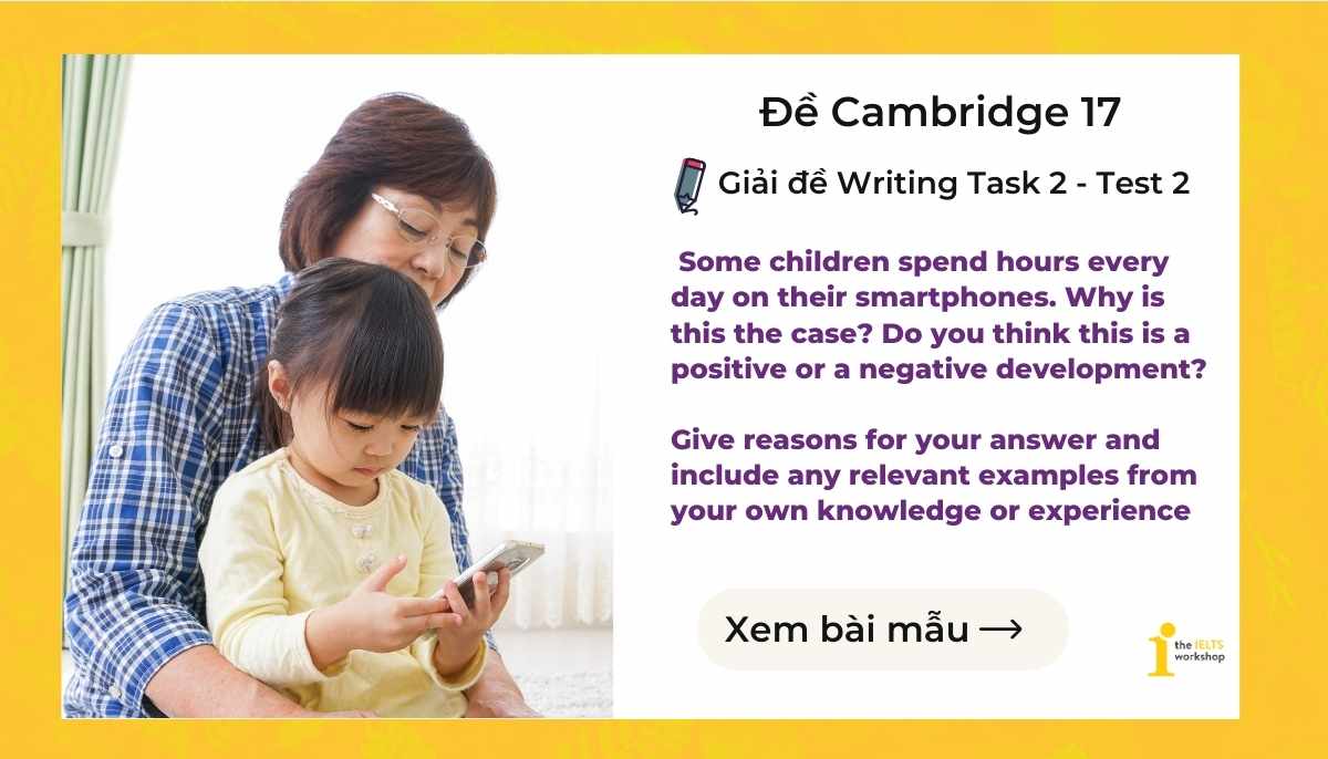 Cam 17 Test 2 | IELTS Writing Task 2: Spend hours every day on their ...