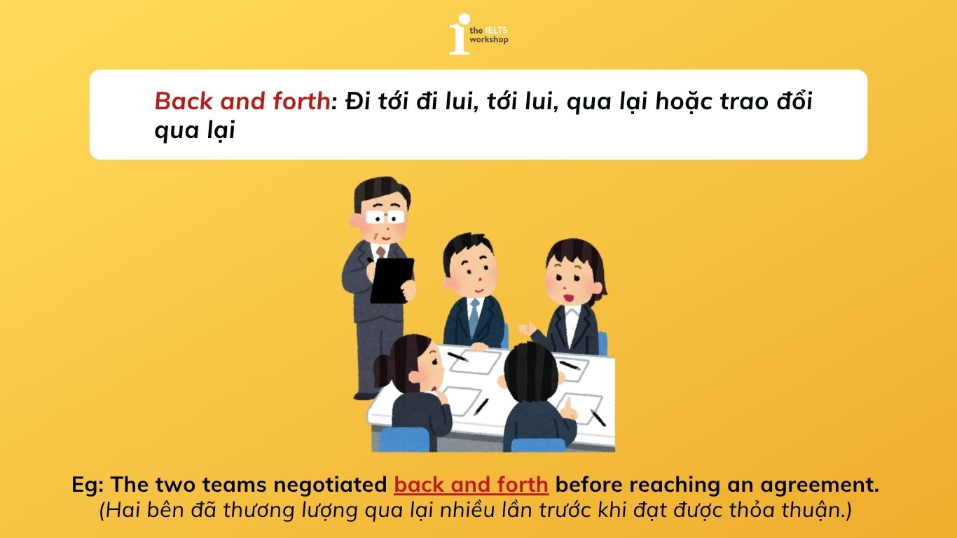 Back and forth là gì? Định nghĩa và cách dùng trong tiếng Anh