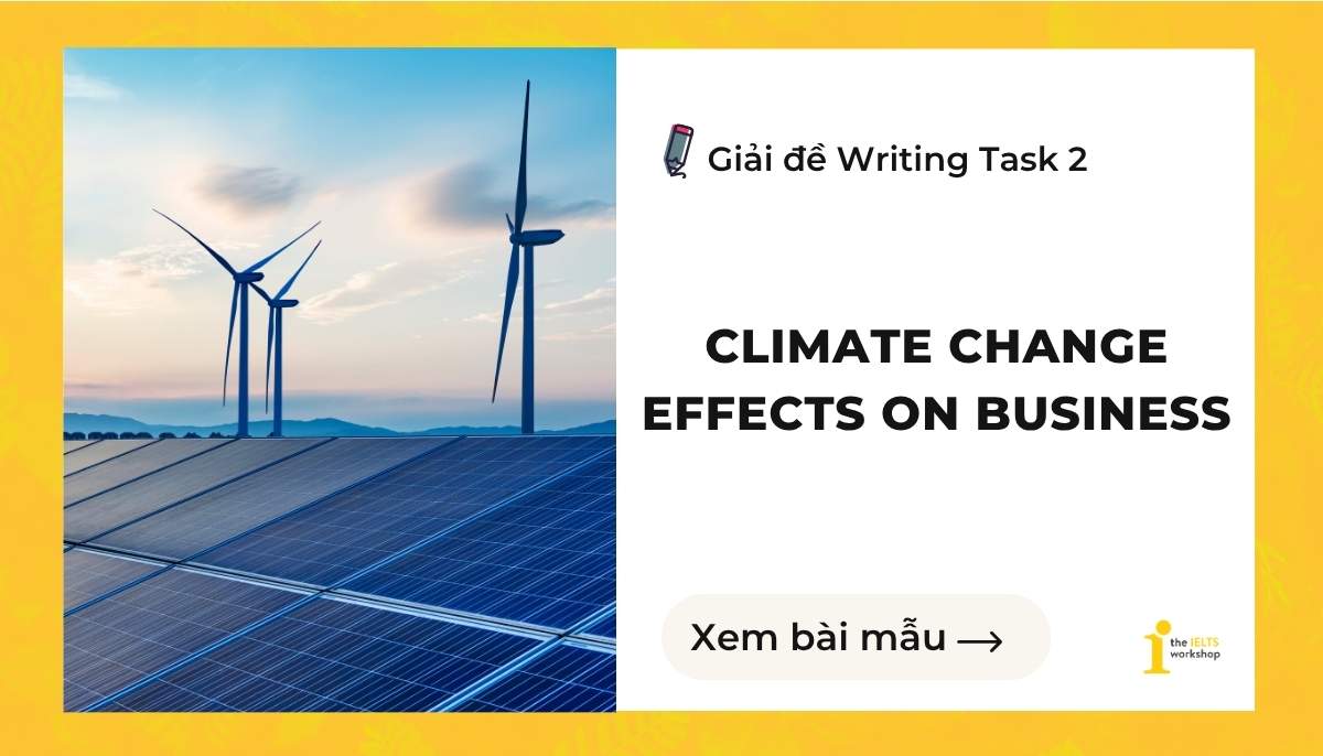 Climate Change Effects on Business | IELTS Writing Task 2
